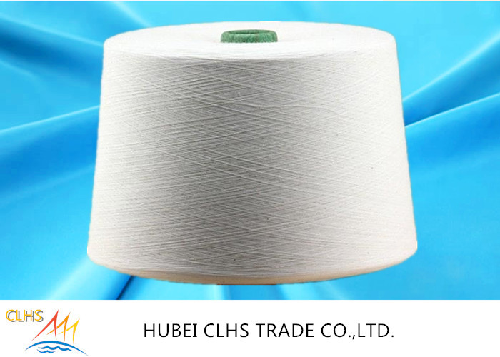 Semi - Dull Polyester Ring Spun Yarn , Optical White 40S Polyester ...